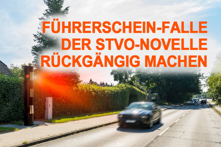 Online-Petition: Führerschein-Falle der StVO-Novelle rückgängig machen